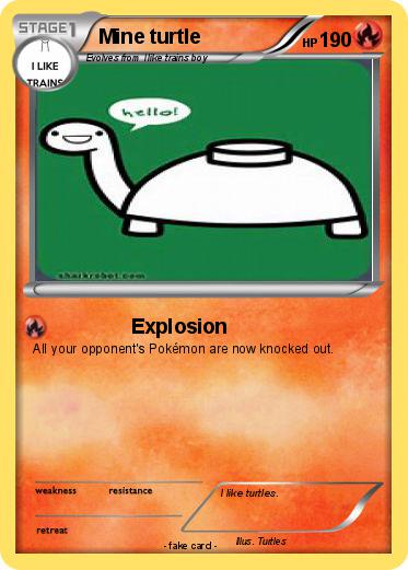 Pokémon Mine turtle 449 449 - Explosion - My Pokemon Card