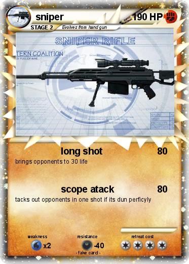 Pokémon sniper 420 420 - long shot - My Pokemon Card
