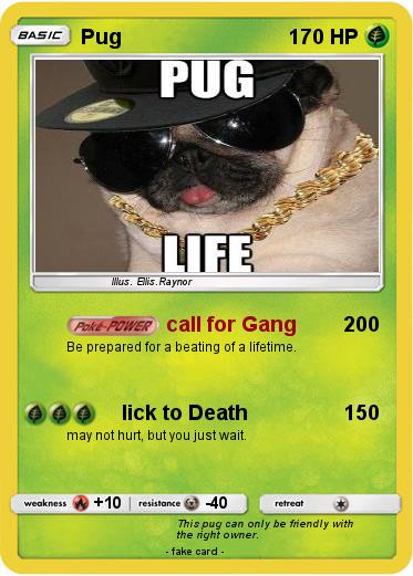 Pokémon Pug 608 608 - call for Gang - My Pokemon Card