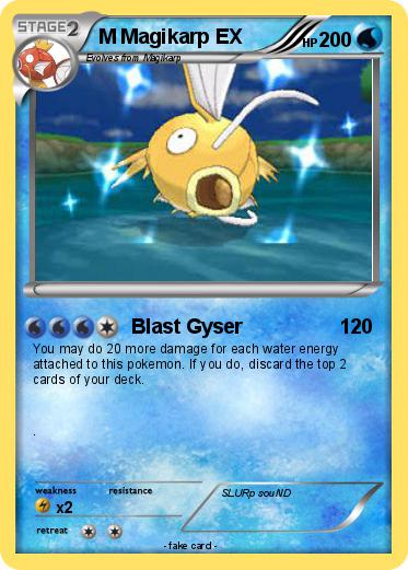 Pokémon M Magikarp EX 27 27 - Blast Gyser - My Pokemon Card