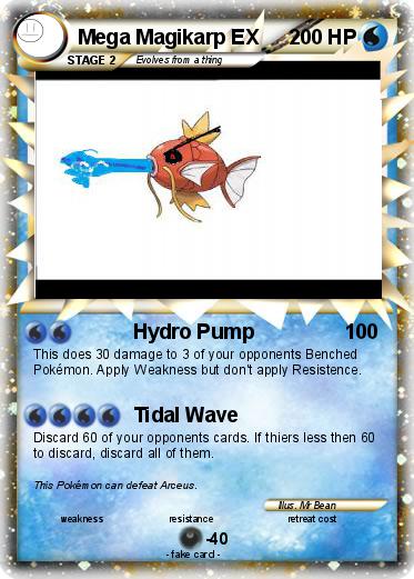 Pokémon Mega Magikarp EX 6 6 - Hydro Pump - My Pokemon Card