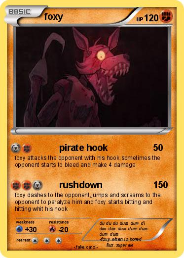 Pokémon foxy 429 429 - pirate hook - My Pokemon Card