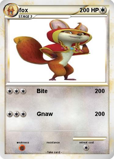Pokémon fox 921 921 - Bite - My Pokemon Card