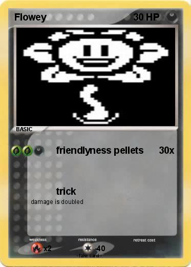 Pokémon Flowey 146 146 - friendlyness pellets - My Pokemon Card
