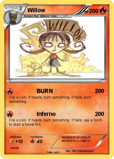 Pokémon Willow 65 65 - BURN - My Pokemon Card