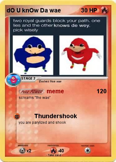 Pokémon dO U knOw Da wae 1 1 - meme - My Pokemon Card