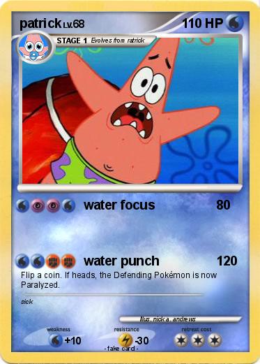 Pokémon patrick 947 947 - water focus - My Pokemon Card