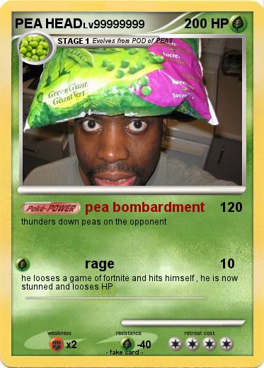 Pokémon PEA HEAD 2 2 - pea bombardment - My Pokemon Card