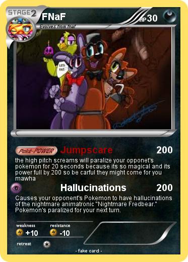 Pokémon FNaF 424 424 - Jumpscare - My Pokemon Card