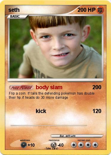 Pokémon seth 166 166 - body slam - My Pokemon Card