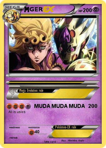 Pokémon GER 20 20 - MUDA MUDA MUDA - My Pokemon Card