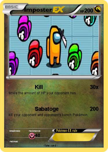 Pokémon Imposter 76 76 - Kill - My Pokemon Card