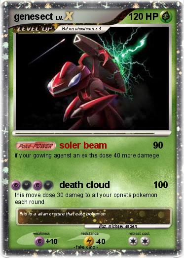 Pokémon genesect 1252 1252 - soler beam - My Pokemon Card