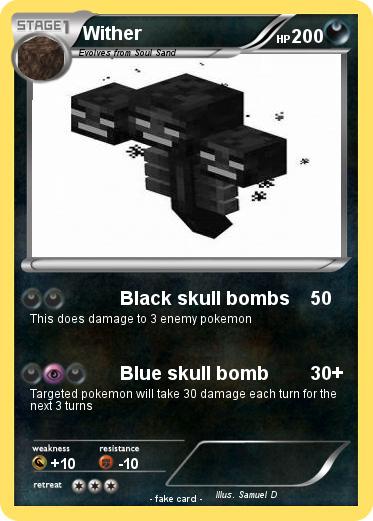 Pokémon Wither 1018 1018 - Black skull bombs - My Pokemon Card