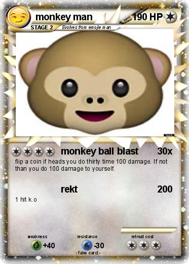 Pokémon monkey man 81 81 - monkey ball blast - My Pokemon Card