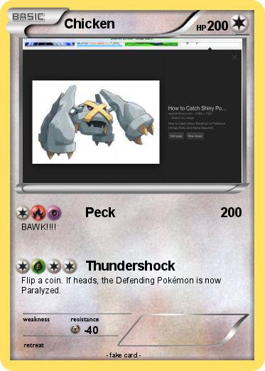 Pokémon Chicken 610 610 - Peck - My Pokemon Card