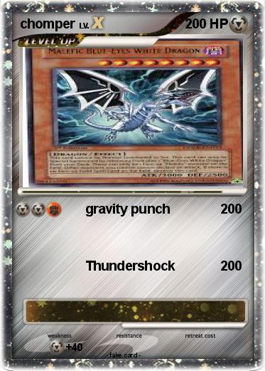 Pokémon chomper 87 87 - gravity punch - My Pokemon Card