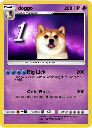 Pokémon doggo 109 109 - Big Lick - My Pokemon Card