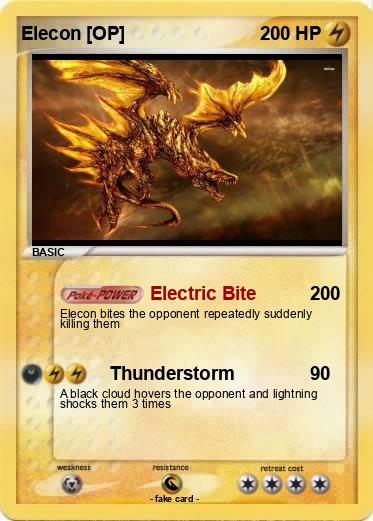 Pokémon Elecon OP - Electric Bite - My Pokemon Card