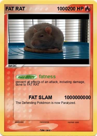 Pokémon FAT RAT 1000 1000 - fatness - My Pokemon Card