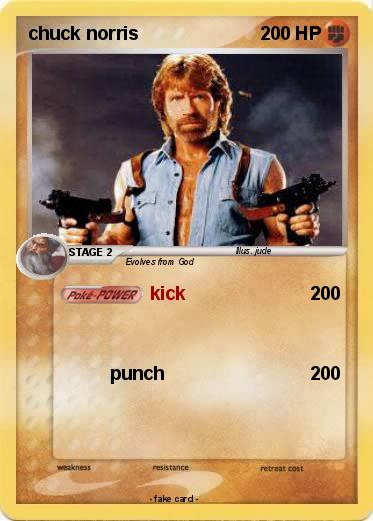 Pokémon chuck norris 3444 3444 - kick - My Pokemon Card