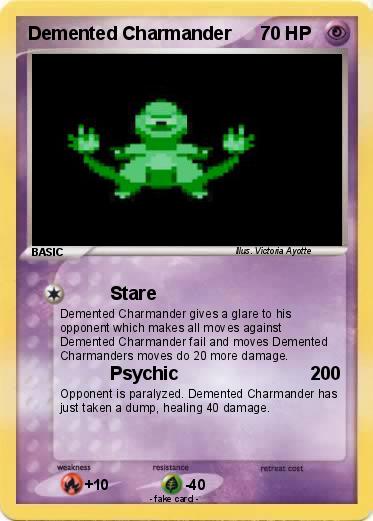 Pokémon Demented Charmander - Stare - My Pokemon Card