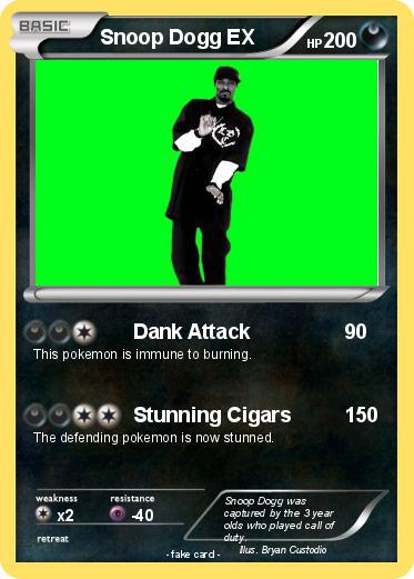 Pokémon Snoop Dogg EX 1 1 - Dank Attack - My Pokemon Card