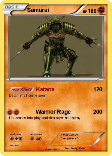Pokémon Samurai 195 195 - Katana - My Pokemon Card