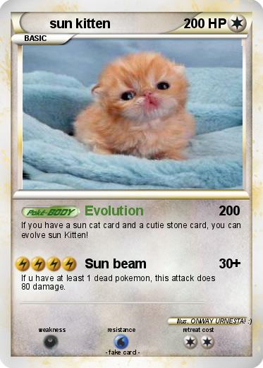 Pokémon sun kitten - Evolution - My Pokemon Card