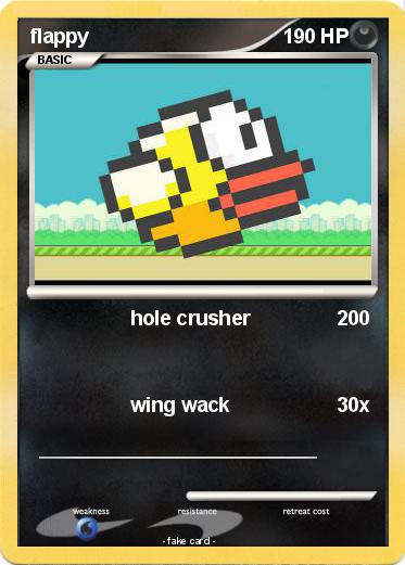 Pokémon flappy 181 181 - hole crusher - My Pokemon Card