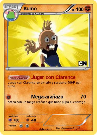 Pokémon Sumo 194 194 - Jugar con Clarence - Mi carta pokémon