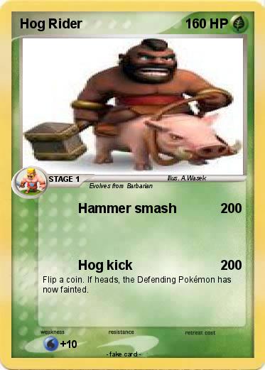 Pokémon Hog Rider 69 69 - Hammer smash - My Pokemon Card