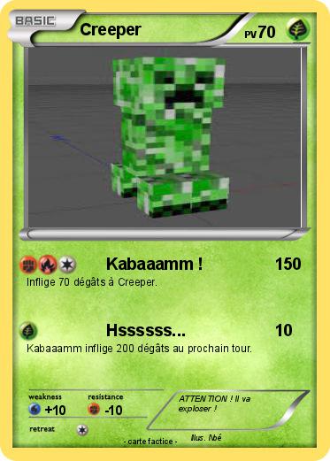 Pokémon Creeper 4565 4565 - Kabaaamm ! - Ma carte Pokémon
