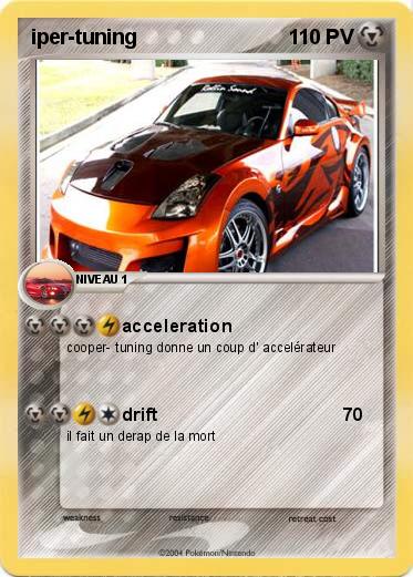 Pokémon iper tuning - acceleration - Ma carte Pokémon