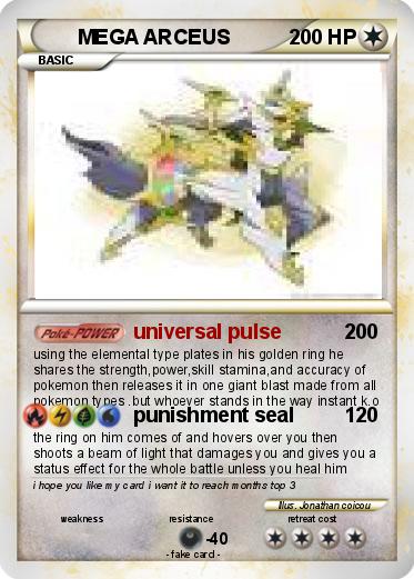 Pokémon MEGA ARCEUS 41 41 - universal pulse - My Pokemon Card