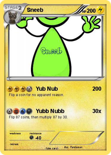Pokémon Sneeb - Yub Nub - My Pokemon Card