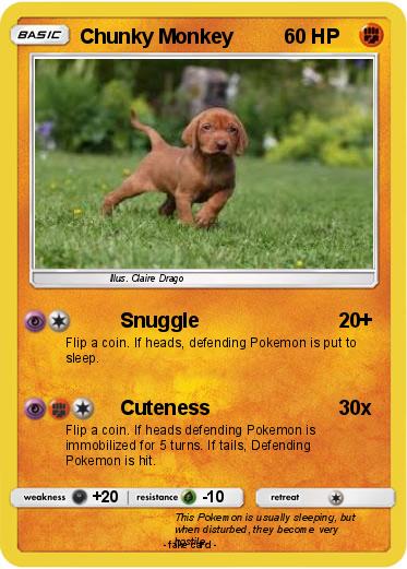 Pokémon Chunky Monkey 15 15 - Snuggle - My Pokemon Card