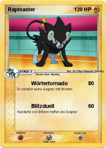 Pokémon Rapmaster - Wörtertornado - My Pokemon Card