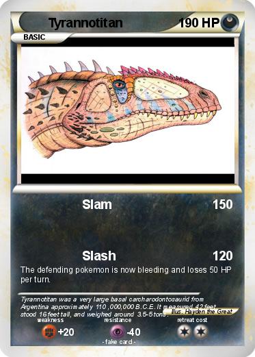 Pokémon Tyrannotitan 5 5 - Slam - My Pokemon Card