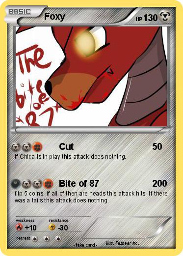 Pokémon Foxy 1112 1112 - Cut - My Pokemon Card