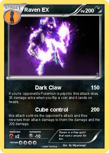 Pokémon Raven EX 8 8 - Dark Claw - Ma carte Pokémon