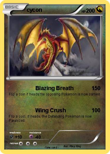 Pokémon cycon - Blazing Breath - My Pokemon Card