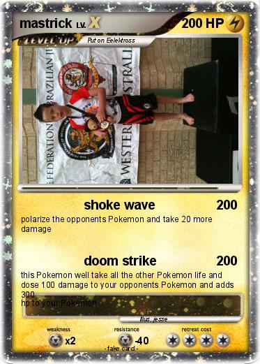 Pokémon mastrick - shoke wave - My Pokemon Card