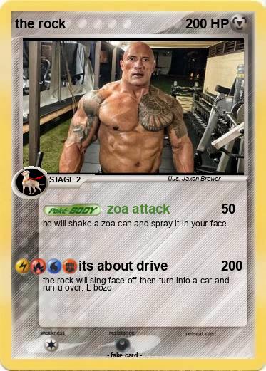 Pokémon the rock 731 731 - zoa attack - My Pokemon Card