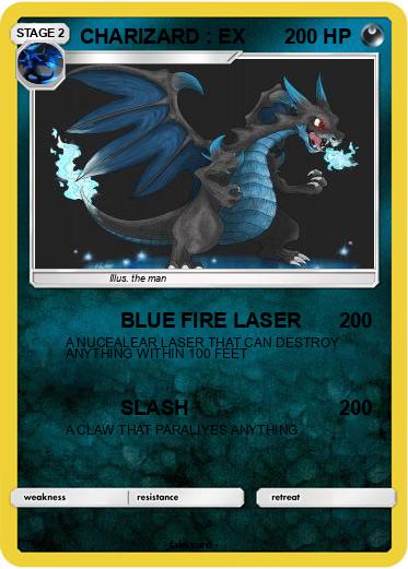 Pokémon CHARIZARD EX 958 958 - BLUE FIRE LASER - My Pokemon Card
