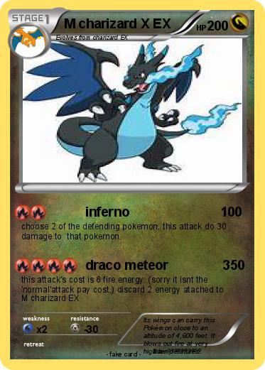 Pokémon M charizard X EX 9 9 - inferno - My Pokemon Card