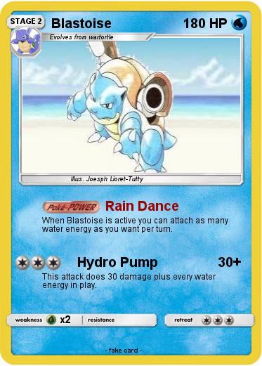 Pokémon Blastoise 2095 2095 - Rain Dance - My Pokemon Card
