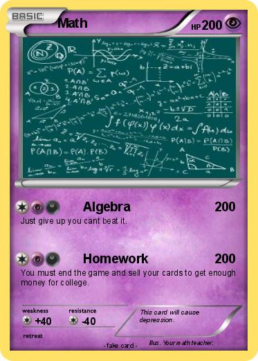 Pokémon Math 243 243 - Algebra - My Pokemon Card