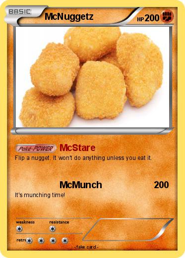 Pokémon McNuggetz - McStare - My Pokemon Card