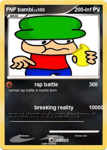 Pokémon FNF bambi - rap battle - Ma carte Pokémon